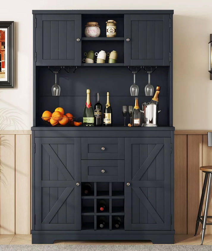Cameron Bar Cabinet - Solid Wood Bar Storage Cabinet India – Lakkadhaara