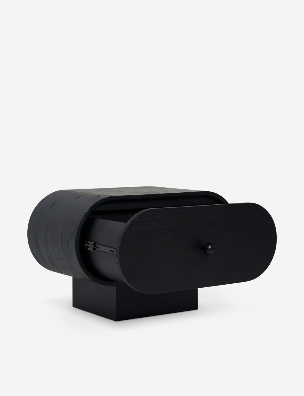 Lee Bedside Table - Solid Wood Matt Black Bedside Table India – Lakkadhaara