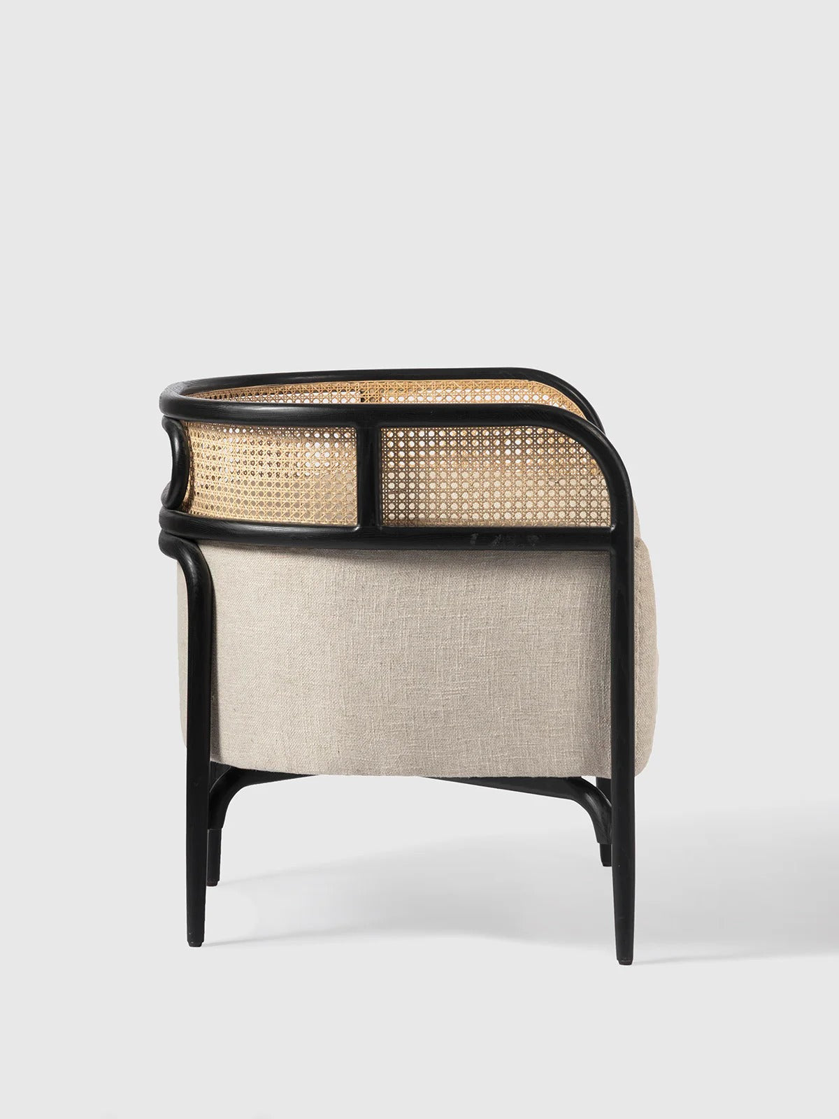 Neitri Armchair - Mango Wood Natural Rattan Armchair India – Lakkadhaara