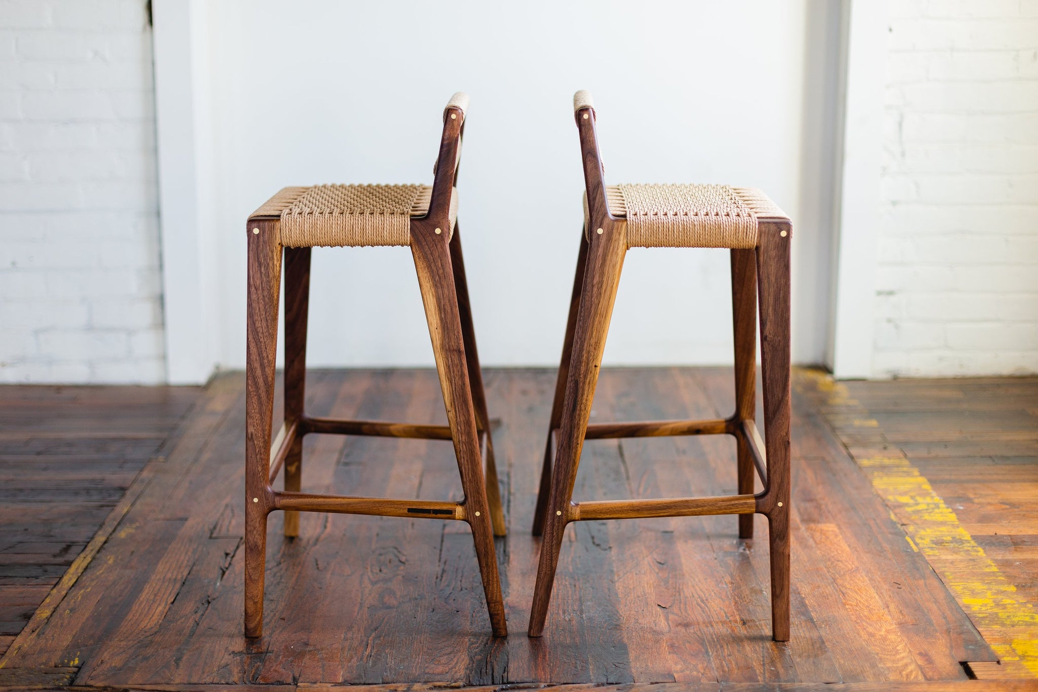 Nimbus Bar Chair - Acacia Wood Danish Cord Bar Chair India – Lakkadhaara