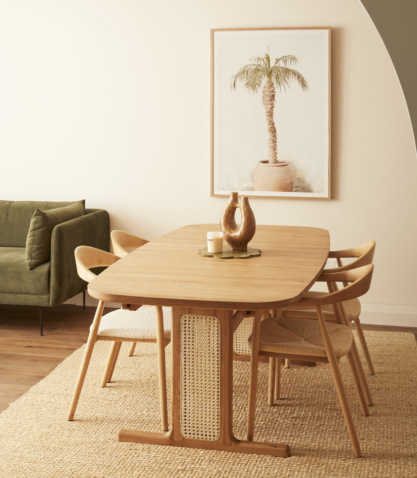 Vienna Dining Set - Solid Wood Minimalist Dining Set India – Lakkadhaara