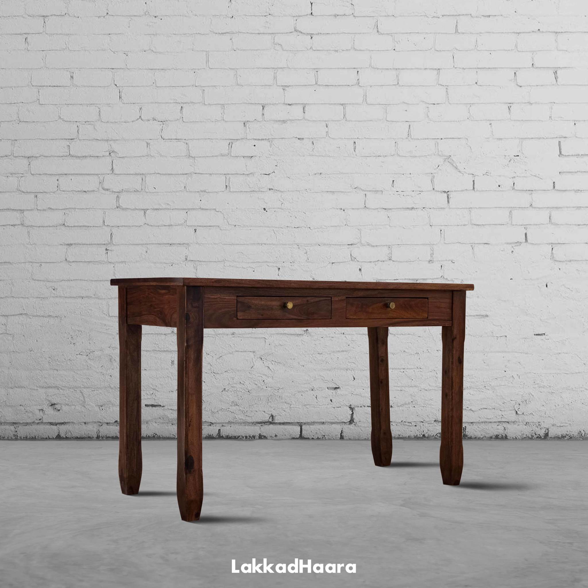 Freya Solid Wood Study Table - Sheesham Wood Desk India – Lakkadhaara