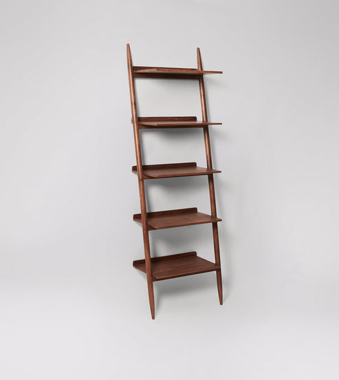 Lily Ladder Bookshelf - Acacia Wood Scandinavian Bookshelf India ...