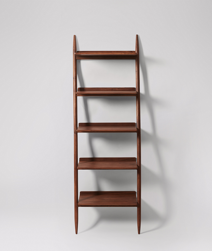 Lily Ladder Bookshelf - Acacia Wood Scandinavian Bookshelf India ...
