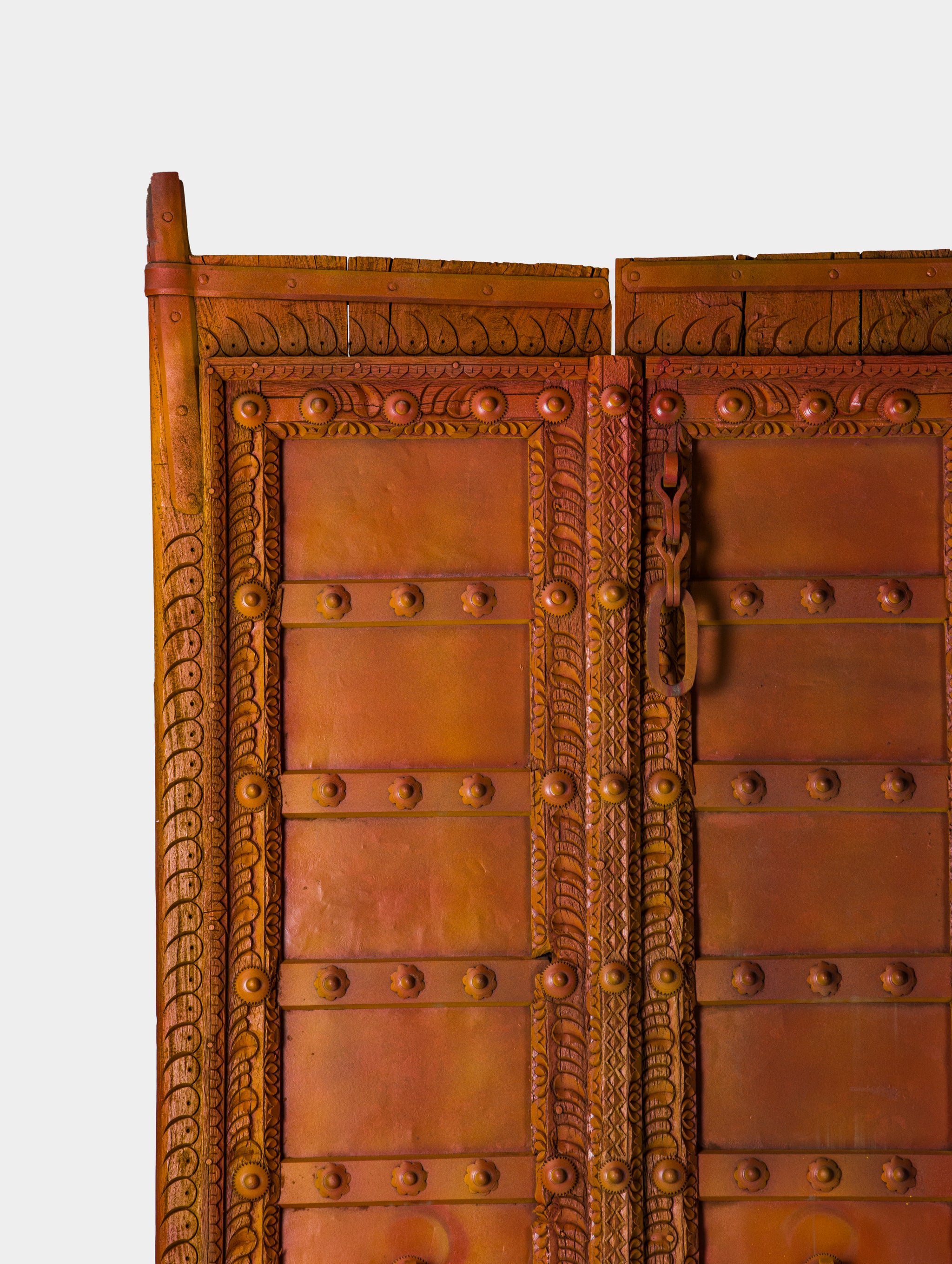 Marwari Kesariya Door - Antique Carved Wooden Door Rajasthan India ...